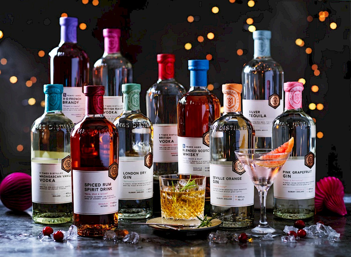 Marks and Spencer distilled spirits range - Karen Thomas Photography